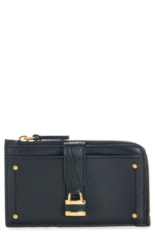 Chloé Small Paddington Leather Zip Wallet - Black