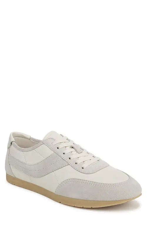 Vince La Runner Leather Sneakers - Horchata/pebble White