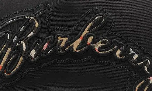 Burberry Script Gabardine Adjustable Baseball Cap