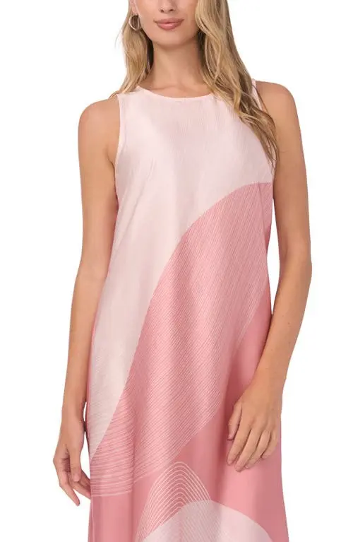 Vince Camuto Crewneck Sleeveless Maxi Dress