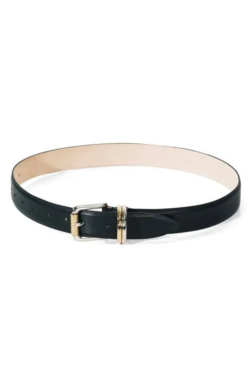 DEHANCHE Alegra Leather Belt - Black/mixed Metal