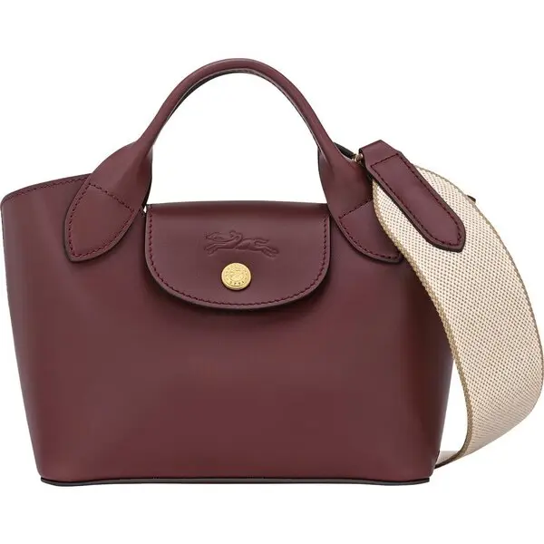 Longchamp Pure Timeless Leather Crossbody Bag