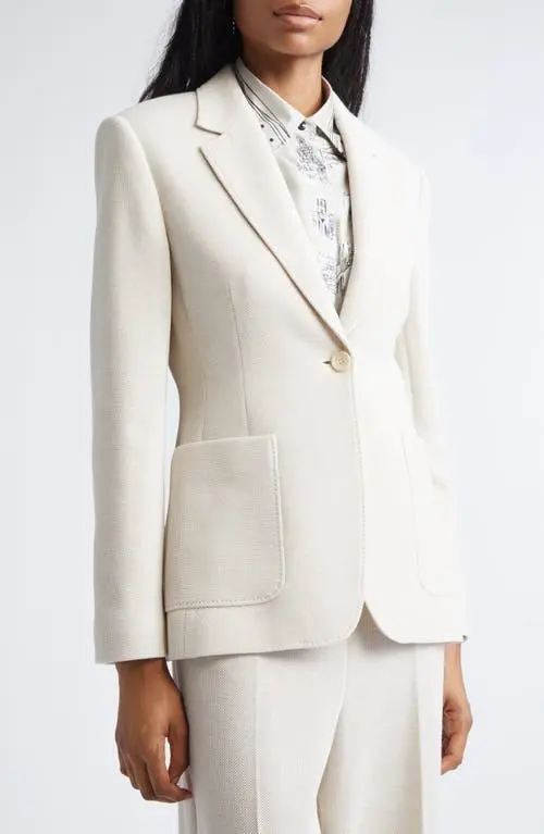 Max Mara Utilita Virgin Wool Blazer - Ivory