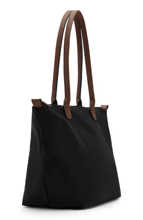 Mango Nylon Shopper Bag - Black