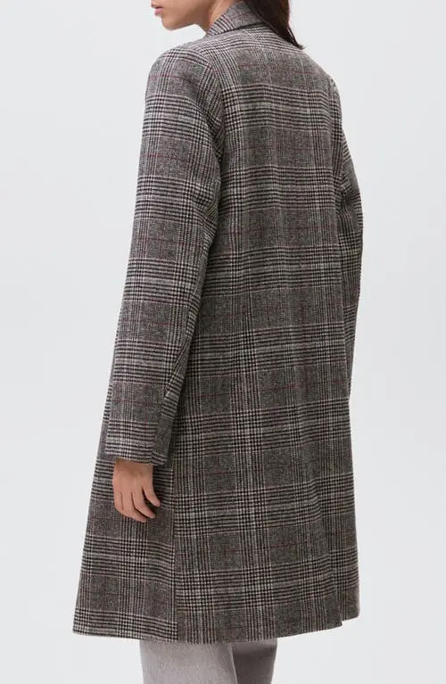 Mango Longline Tweed Coat