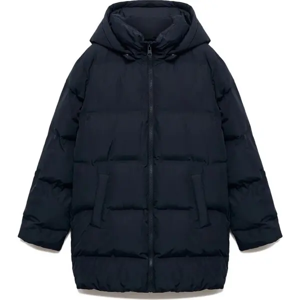Mango Hooded Puffer Coat