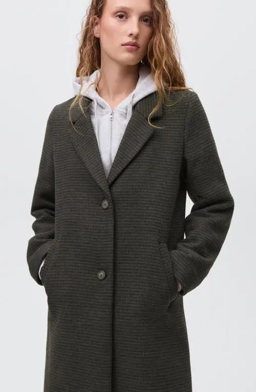 Mango Long Checked Coat