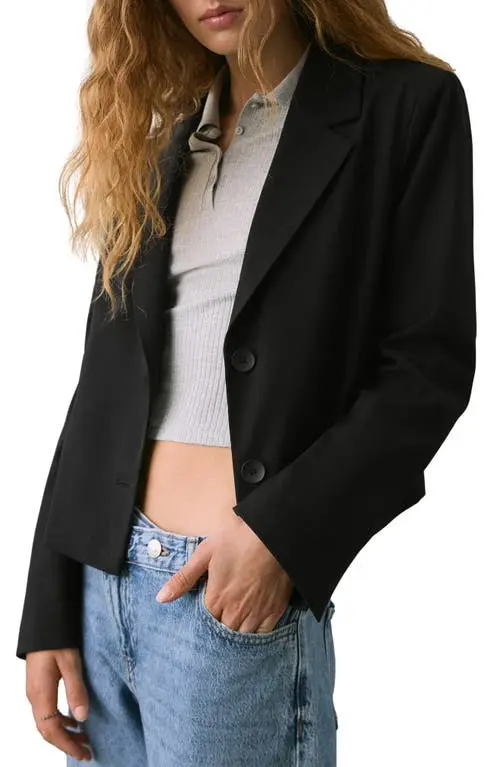 Mango Short Blazer - Black