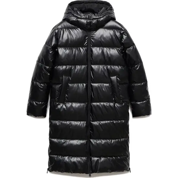 Mango Hooded Puffer Coat