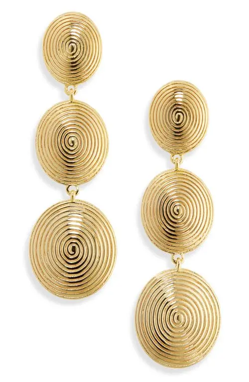 Lié Studio The Ruby Drop Earrings - Gold