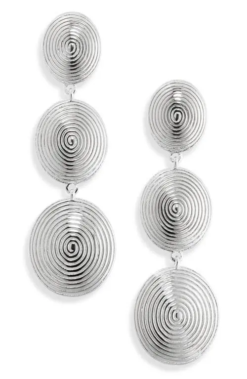 Lié Studio The Ruby Drop Earrings - Silver