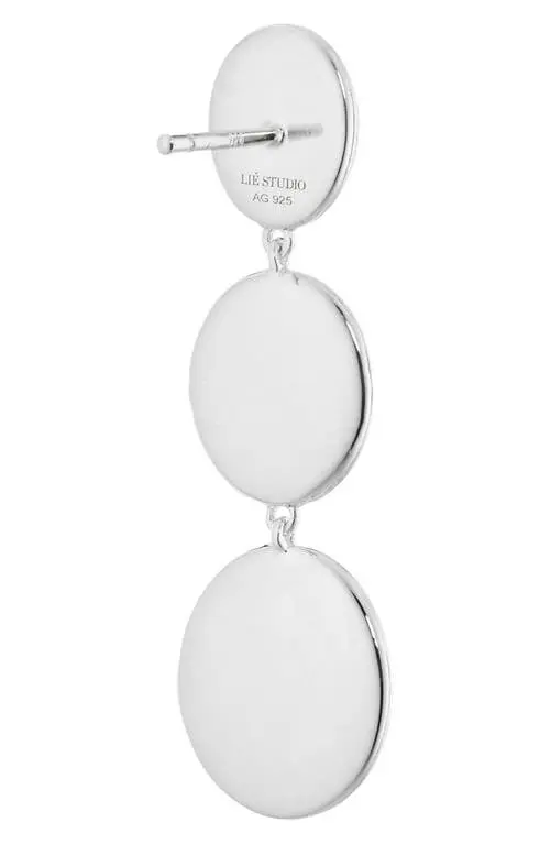 Lié Studio The Ruby Drop Earrings - Silver