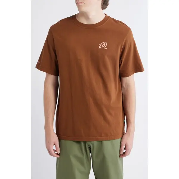MALBON Bermuda Foraging Graphic T-shirt - Pecan