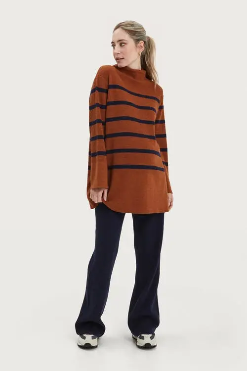 NOM MATERNITY Sarabeth Maternity & Nursing Striped Sweater