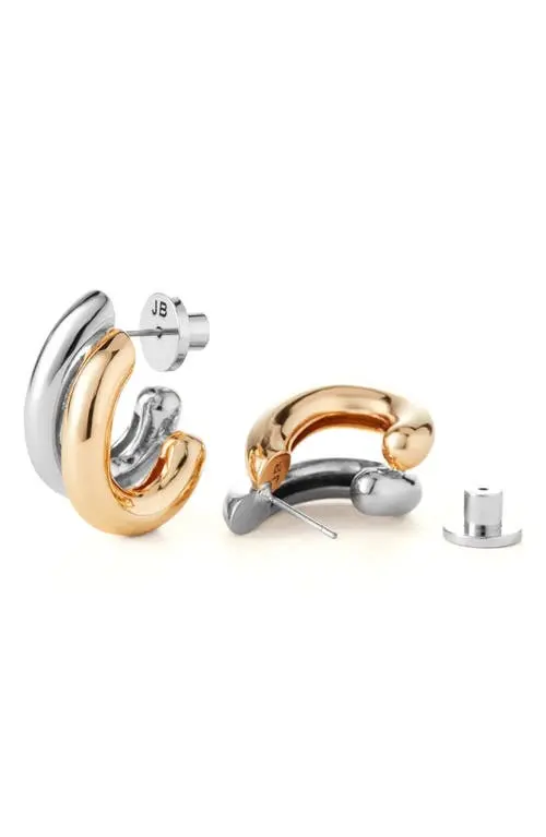 Jenny Bird Florence Double Hoop Earrings - Two-tone