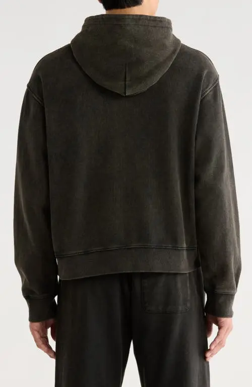 HONOR THE GIFT Embroidered Cotton Hoodie - Grey