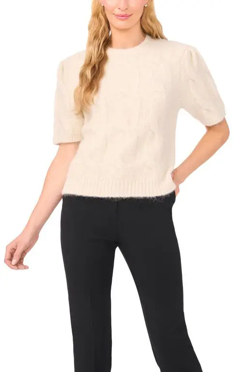 Ted Baker London Laila Cable Knit Short Sleeve Sweater