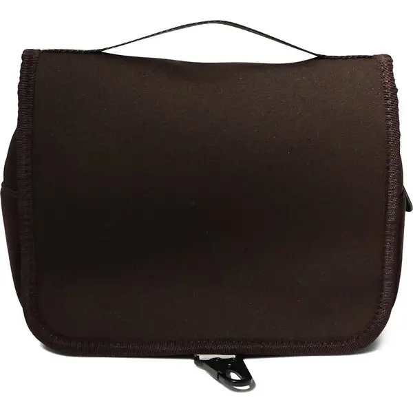 POP UPS BRAND Neoprene Water-resistant Hanging Toiletry Case - Brown