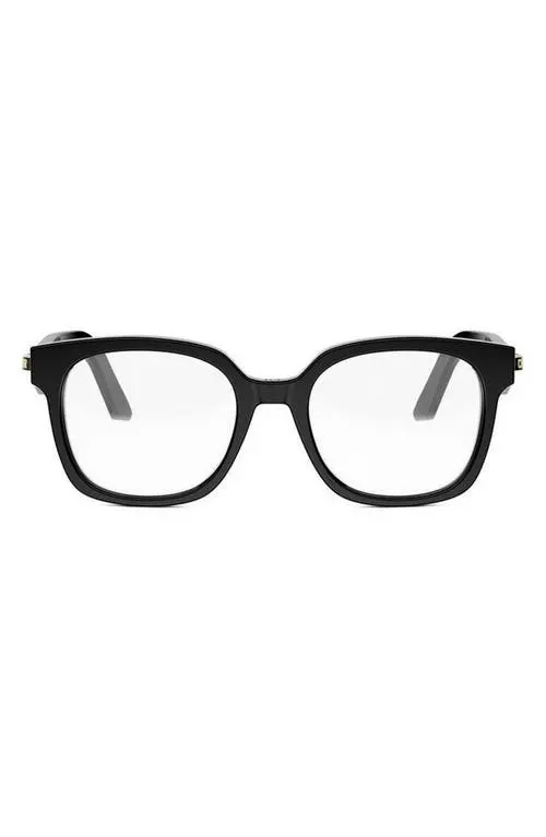 Dior Square Optical Glasses - Shiny Black