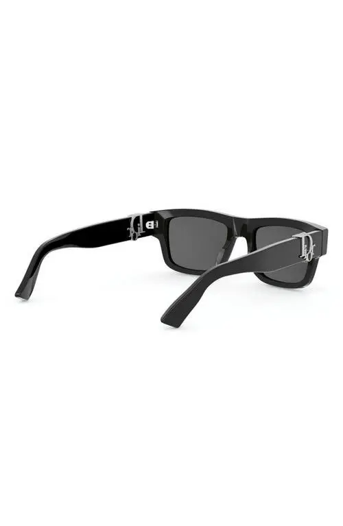 Dior Oblique S3i 52mm Rectangular Sunglasses