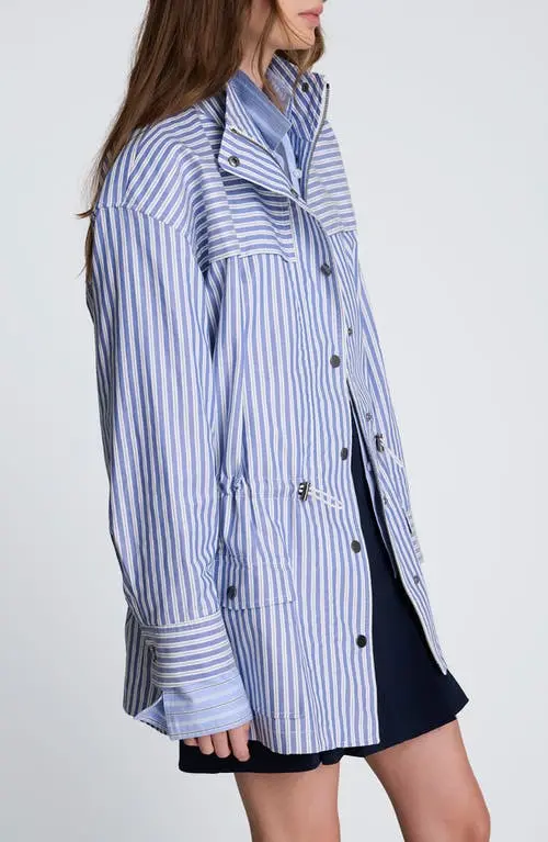 KENNETH COLE Striped Cotton Jacket