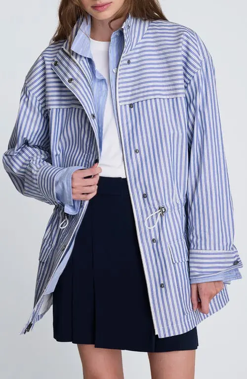 KENNETH COLE Striped Cotton Jacket
