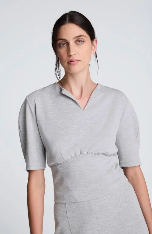KENNETH COLE Puff Sleeve Cropped Top