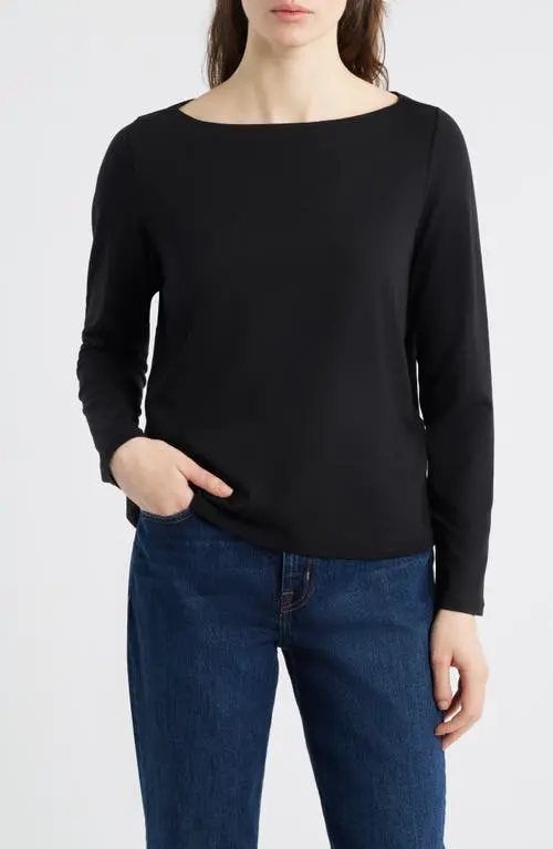 Eileen Fisher Bateau Neck Top