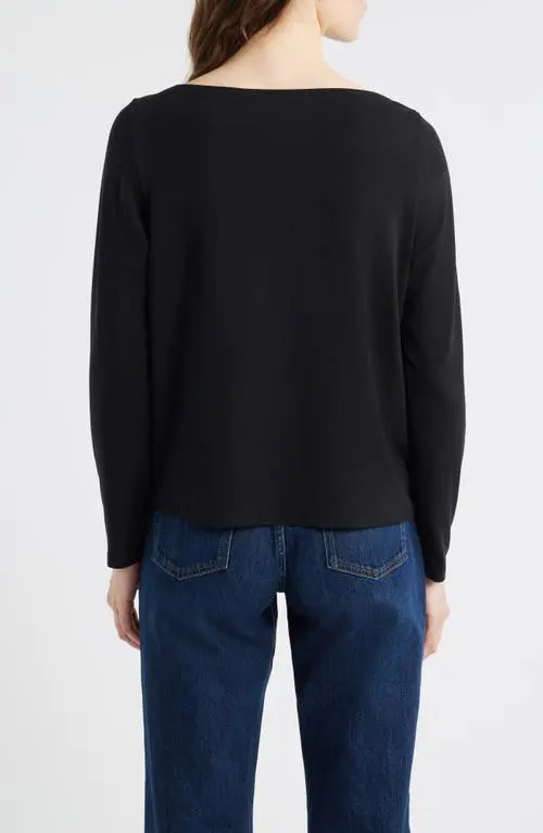 Eileen Fisher Bateau Neck Top