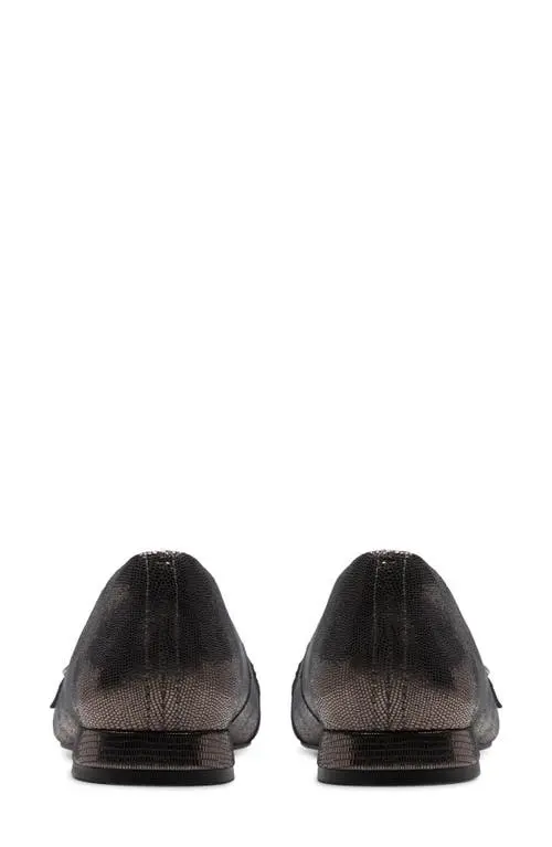 Clarks Sensa Triple Strap Flat - Metallic