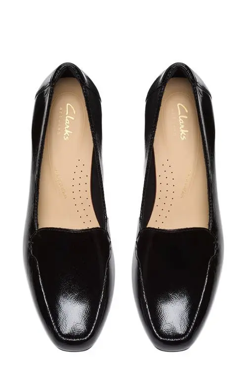 Clarks Krystine Lily Leather Pumps - Black Patent