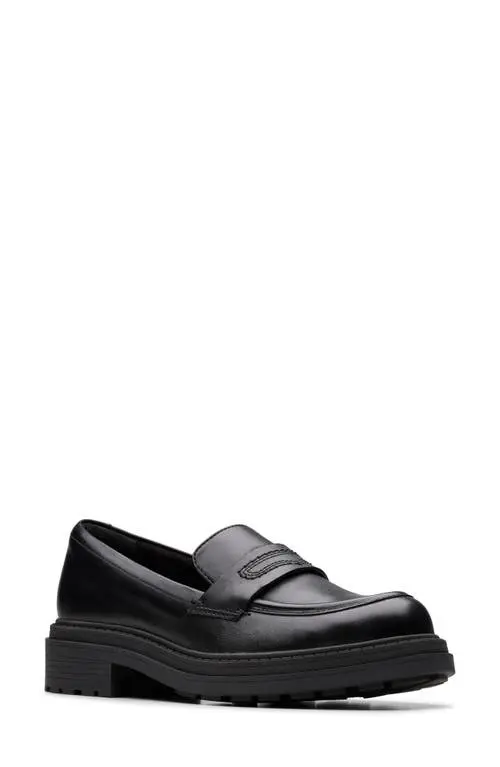 Clarks Orinoco Edge Loafer - Black Leather