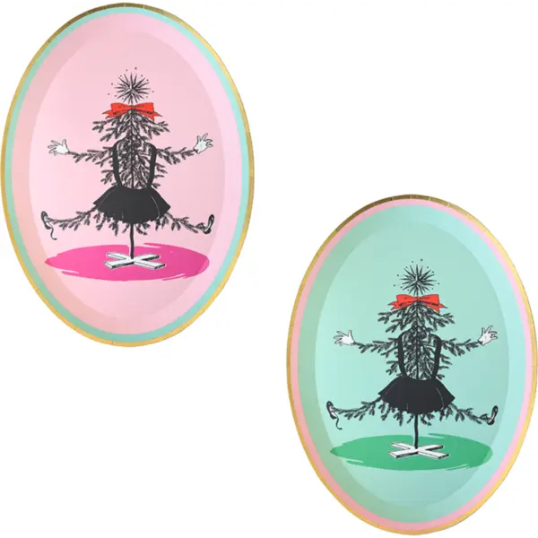 DAYDREAM SOCIETY Eloise Christmas Large Plates - Assorted Pre-pack