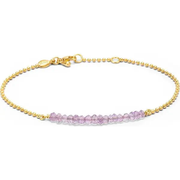 ELOISE JEWELRY Cosmos Gemstone Bracelet - Purple Amethyst
