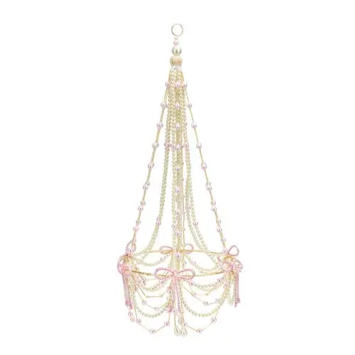 JOLLITY & CO Decorative Pink Beaded Chandelier - Assorted Pre-packs