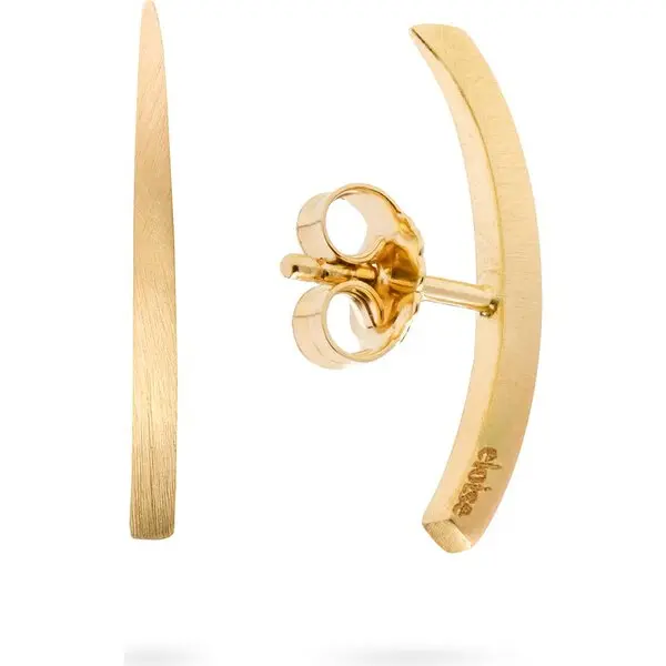 ELOISE JEWELRY Crescent Moon Earrings - Gold Plated