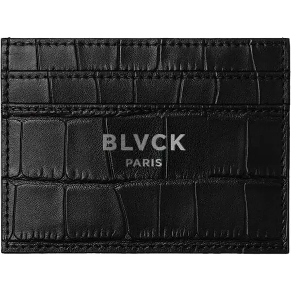 BLVCK Croco Card Holder - Black