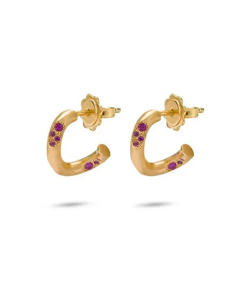 ELOISE JEWELRY Eden Earrings - Pink Sapphires