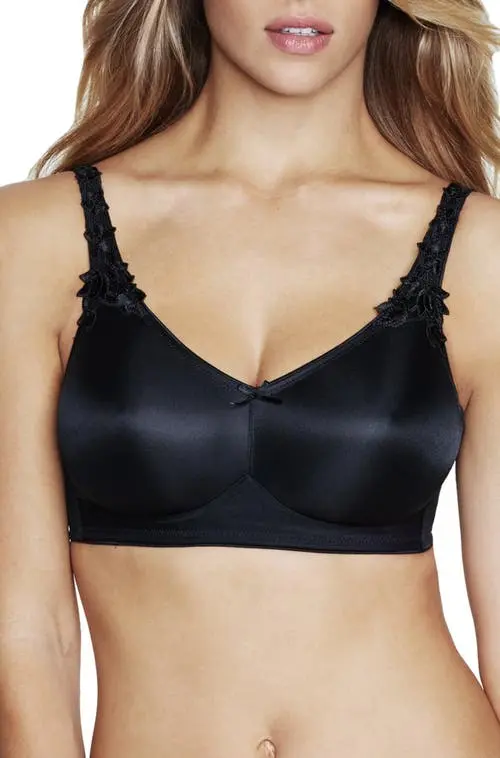 DOMINIQUE INTIMATES Jillian Wire-free Seamless Minimizer Bra - Black