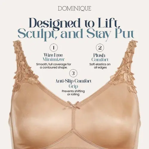 DOMINIQUE INTIMATES Julian Wirefree Minimizer Bra - Mocha