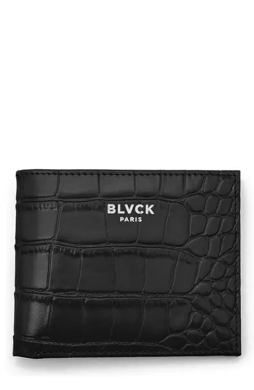 BLVCK Croco Wallet - Black