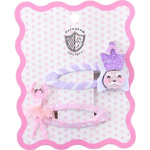 DAYDREAM SOCIETY Sugarplum Nutcracker And Ballerina Hair Clip Set - Assorted Pre-pack