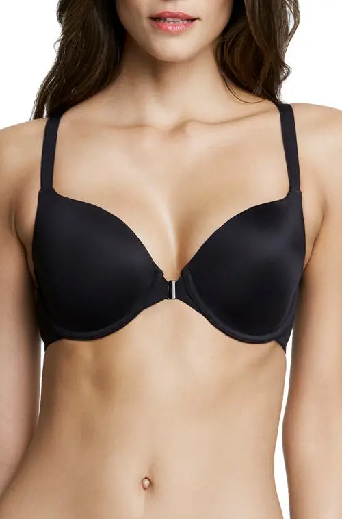 DOMINIQUE INTIMATES Talia Front Close Racerback Smoothing T-shirt Bra - Black