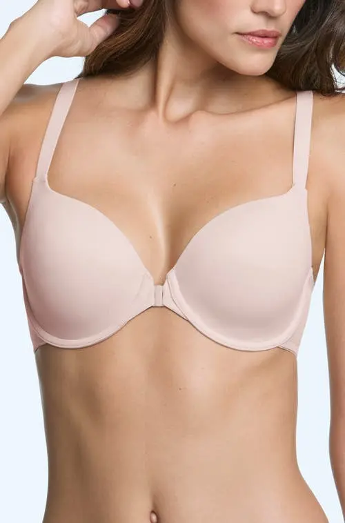 DOMINIQUE INTIMATES Talia Front Close Racerback Smoothing T-shirt Bra - Blush Rose