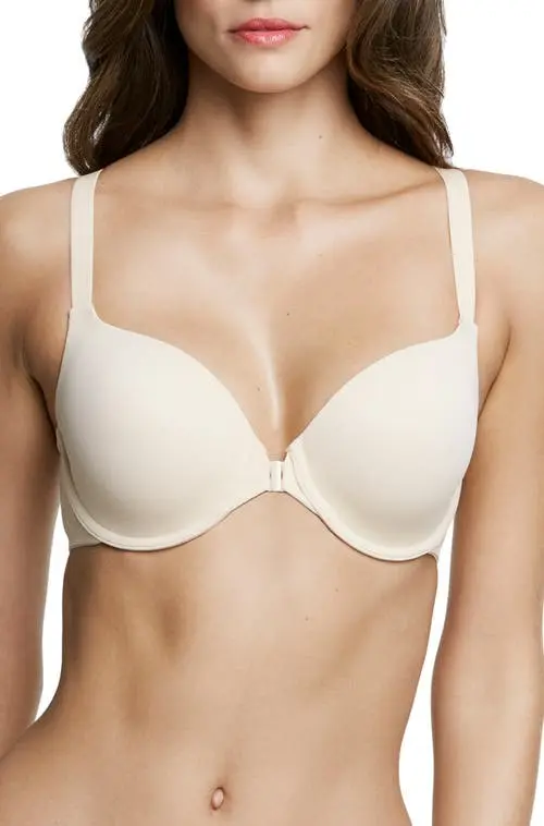 DOMINIQUE INTIMATES Talia Front Close Racerback Smoothing T-shirt Bra - Latte