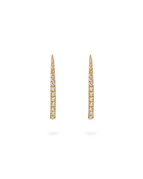 ELOISE JEWELRY Crescent Moon Earrings - Diamond