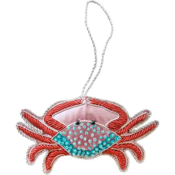 JOLLITY & CO Crab Christmas Ornament - Assorted Pre-pack