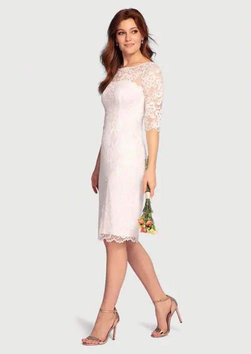 ALIE STREET LONDON Lila Short Bridal Dress - Ivory