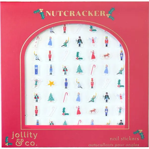 JOLLITY & CO Nutcracker Nail Stickers - Assorted Pre-pack