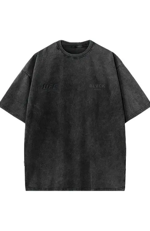 BLVCK X Ufc Acid Wash Tee - Gray